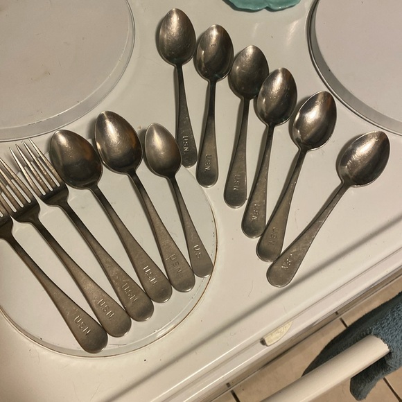 U.S.N. | Dining | Usn Mess Hall Flatware Military 2 Pieces | Poshmark